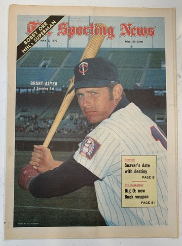 The Sporting News May 9, 1970 Brant Alyea Minnesota Twins Baseball (B33 ...
