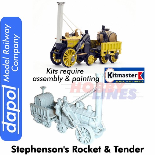STEVENSONS ROCKET 0-2-2 Model Railway KitMaster OO Gauge Kit Dapol C046 ...