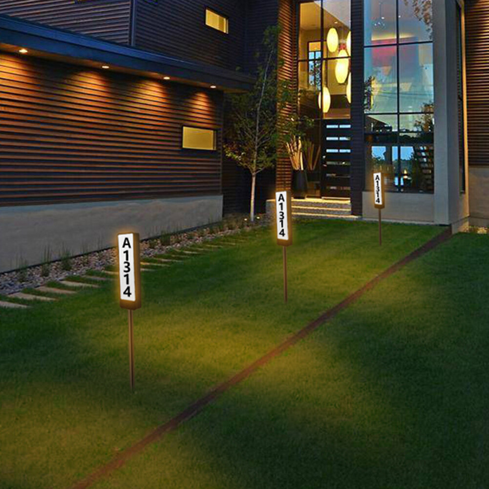 Outdoor Lighting Ground Mounted Sign