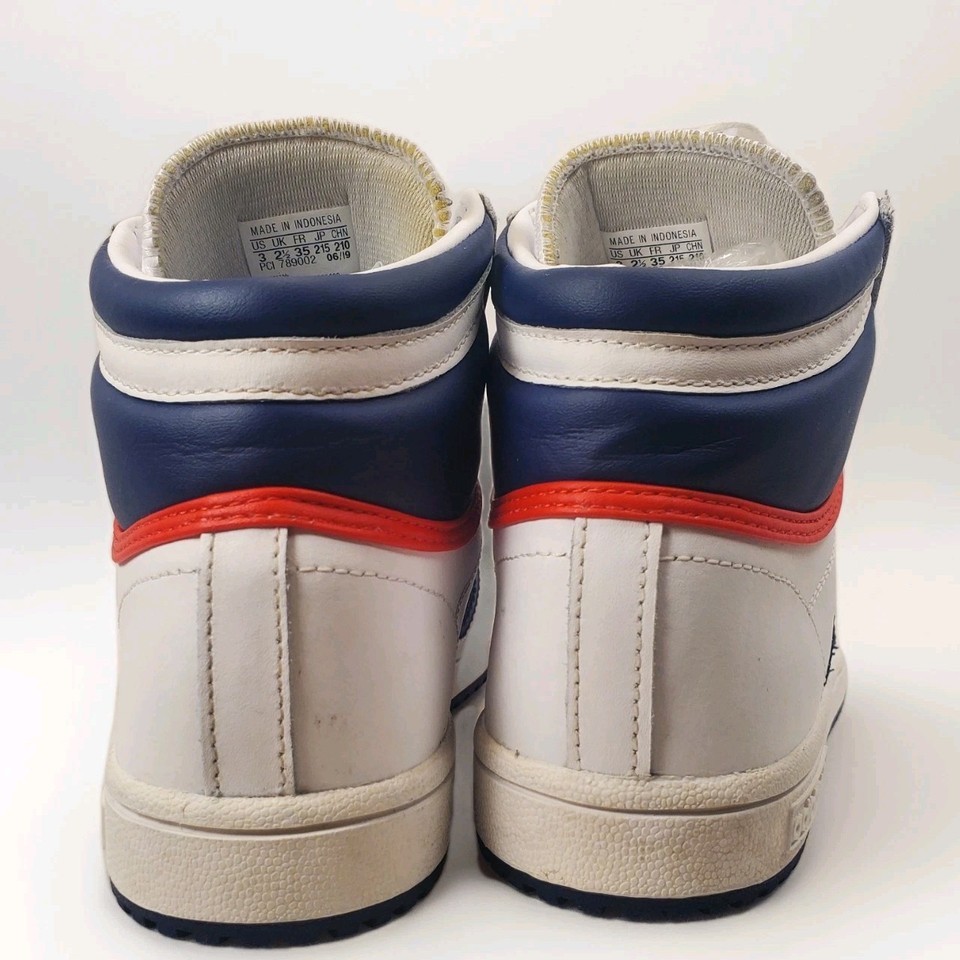 Adidas Top Ten White Red Navy High-Top Basketball Shoes PCI 789002 Boys ...