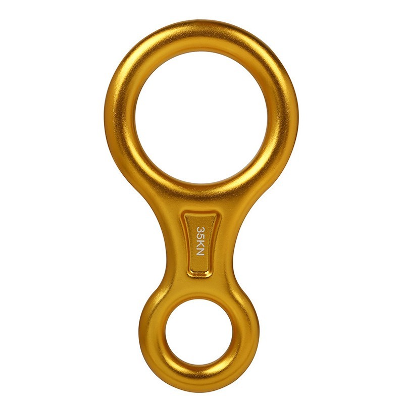 Outdoor Rock Climbing Lightweight 8-Shape Descender Ring 35KN Abseiling ...