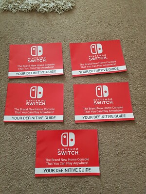 Nintendo Switch Definitive Guide Promotional Booklet Leaflet Joblot ...