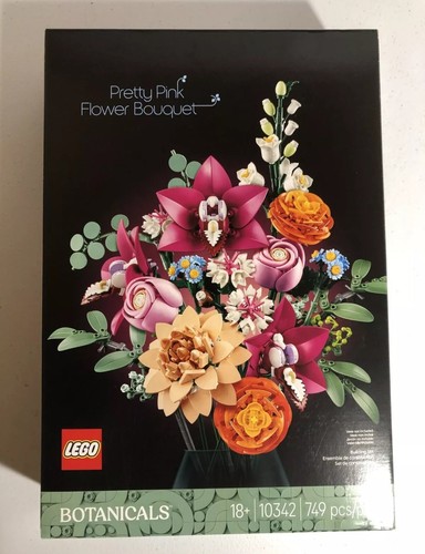 Lego Botanical Collection - Pretty Pink Flower Bouquet Set #10342 - 749 ...