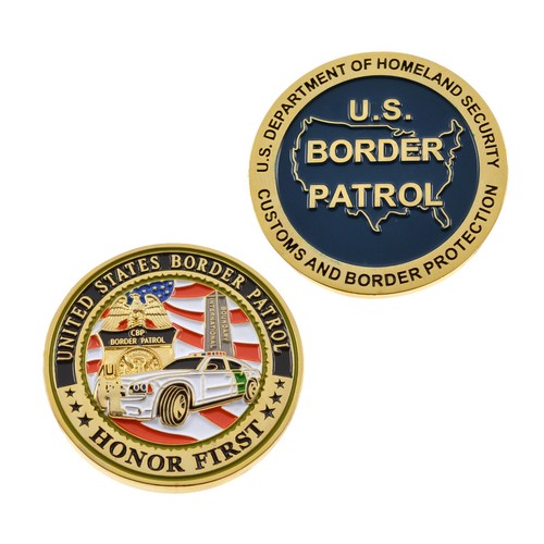 U S Border Patrol Logo Challenge Coin Car Badge Pillar Homeland | eBay