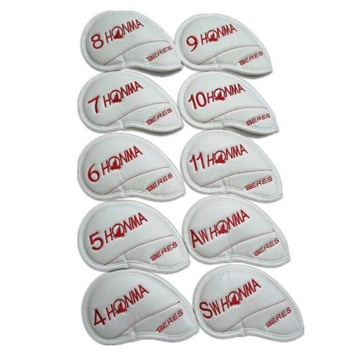 Golf Club Iron 4-11-A-S Honma Logo Beres Front Back Head Covers Set 5 ...