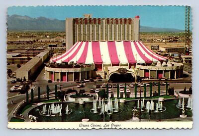 Circus Circus Hotel and Spa Las Vegas Nevada Postcard NV to Conn. 1975 ...