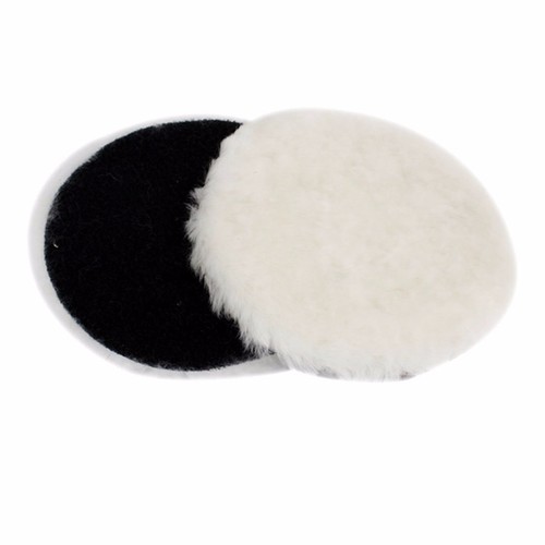 2PCS 3“ 80mm Wool Buffing Bonnet Pad Car Polishing Buffer Hook Loop ...