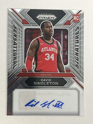 2023-24 Panini Prizm RC David Singleton Sensational Signatures CTF | eBay