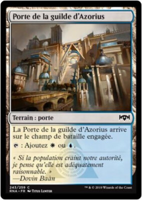 MTG Magic RNA FR - [x4] Azorius Guildgate/Porte de la guilde d'Azorius ...