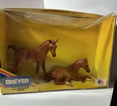 Breyer 3197 Retired Amber And Ashley Twin Foals | eBay