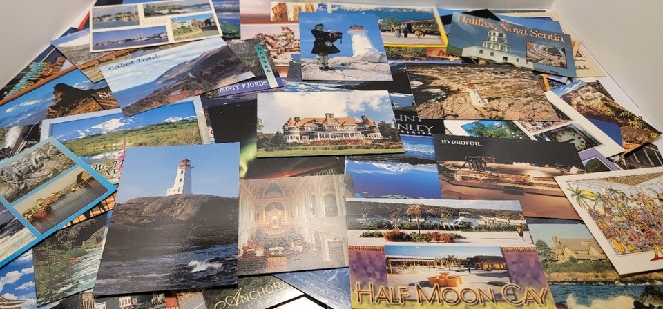 Vintage Lot Of 190 Postcards From Mutiple States And Countries 99.9% ...