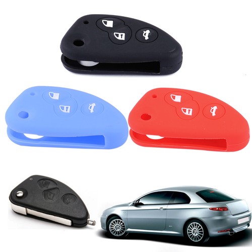 3 Buttons Flip Smart Remote Key Shell Skin Soft Fit for Alfa Romeo 156 ...