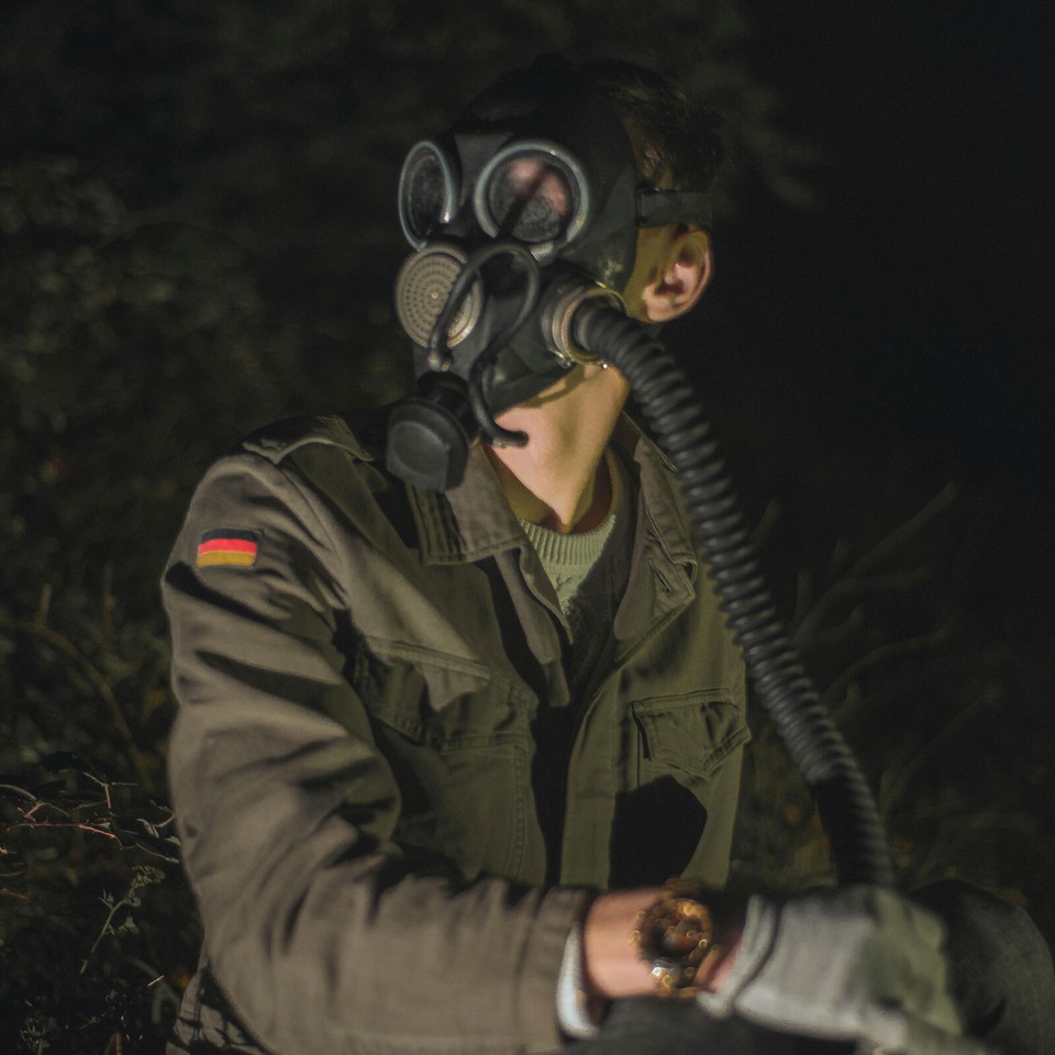 0.5M Rubber Gas Mask Hose for Connection with 40mm Filter Fullface ...