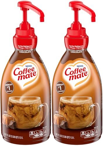 Nestle Coffee Creamer, Salted Caramel Chocolate, Concentrated Liquid ...