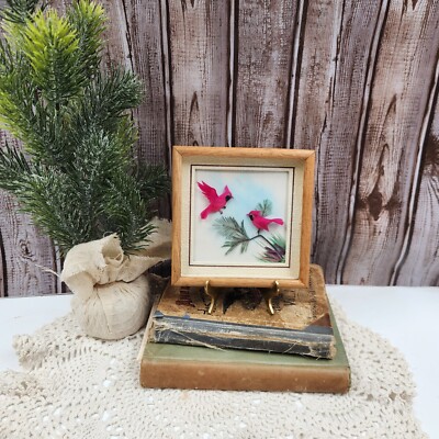 Cardinal Feather Art Chinese Feather Art | eBay
