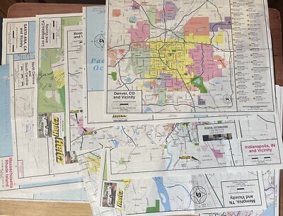 Hertz Area Road Maps, 12 Maps | eBay