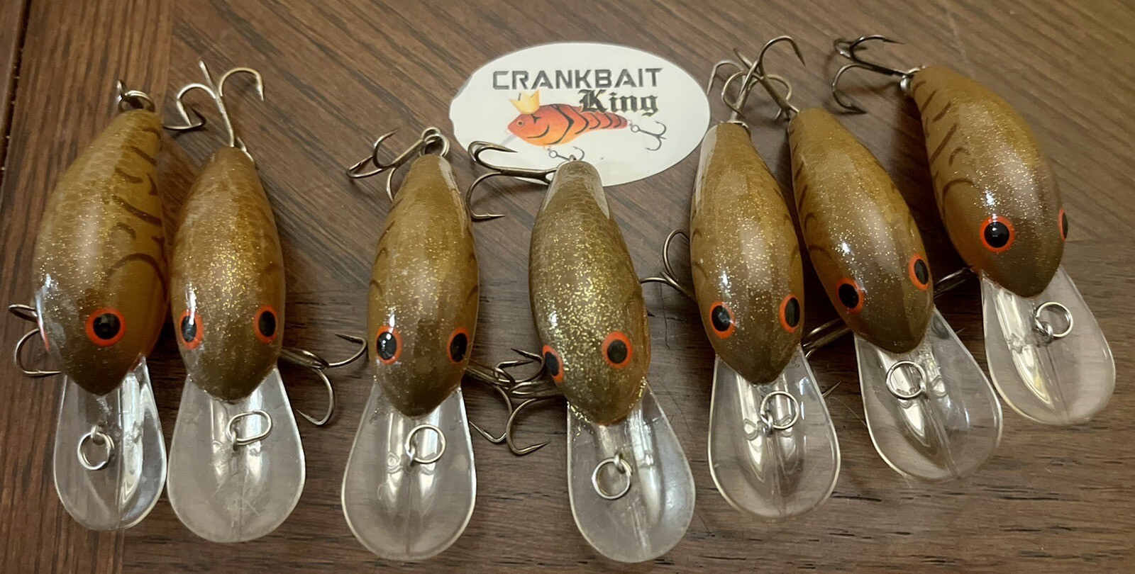 7 Pre Pradco Bandit Crankbait 200 Series 2A31 Clear Crawfish / Sparkle ...