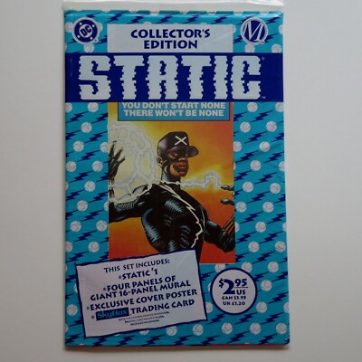 Static Milestone 1 (1993) Direct Edition Polybagged DC Comics S | eBay