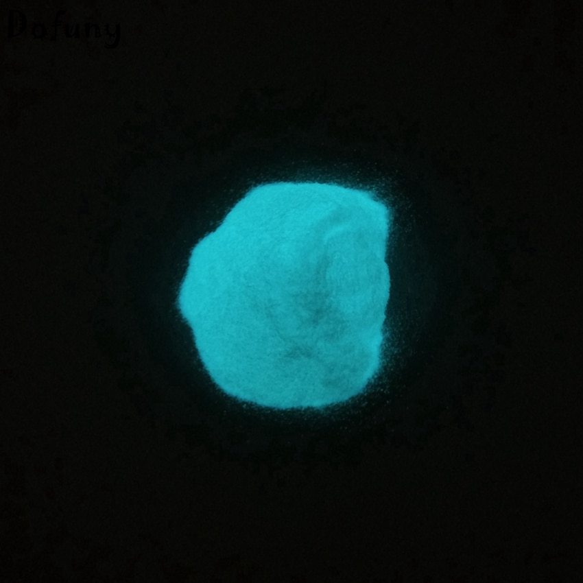 Sky Blue Luminous Powder For Nail Polish Coating Glow In The Dark Night ...