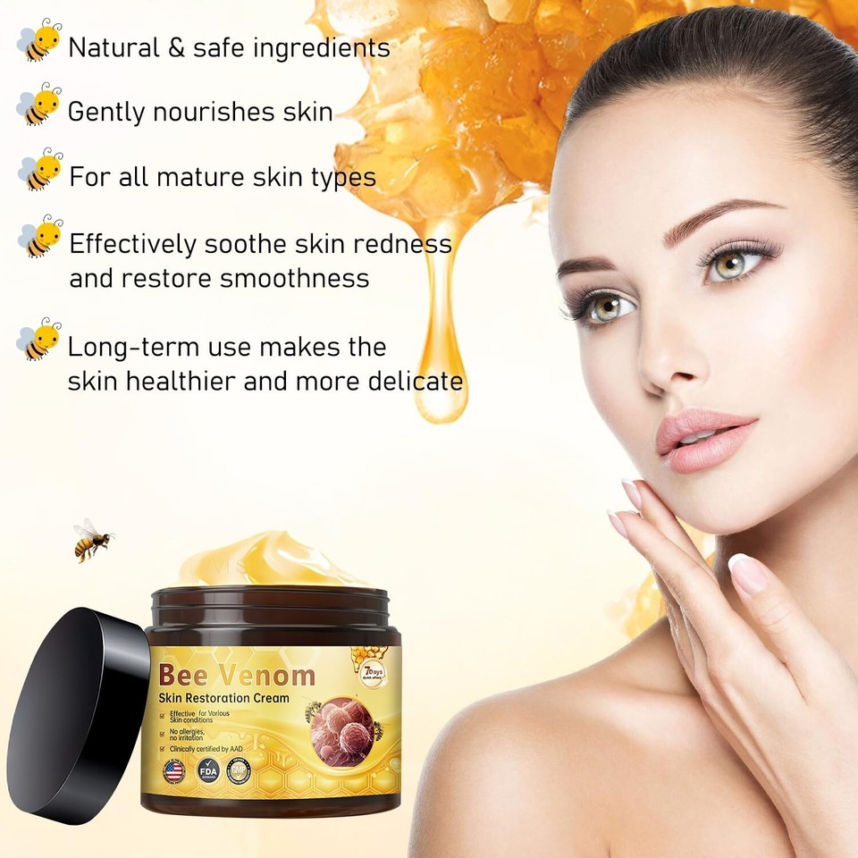 Bee Venom Skin Restoration Cream, Professional Bee Venom Skin Cream ...