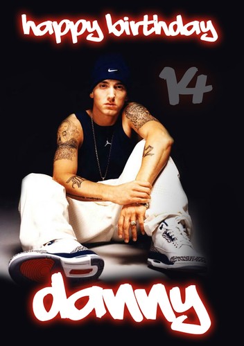 PERSONALISED EMINEM BIRTHDAY ANY OCCASION GREETING CARD | eBay