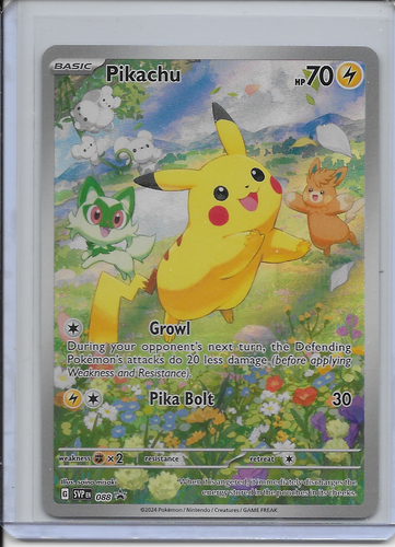 Pikachu SVP088 Black Star Promos FA Paldea Adventure Chest Holo Pokémon ...