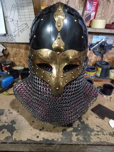 Handmade Medieval Knight Templar Crusader Greek Spartan Helmet ...