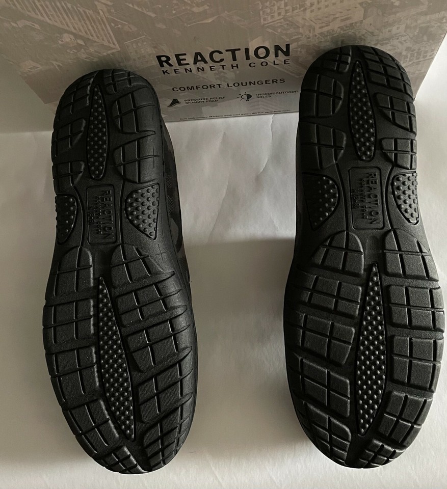 Reaction Kenneth Cole Men's Loungers Indoor/Outdoor Slippers Black Camo ...
