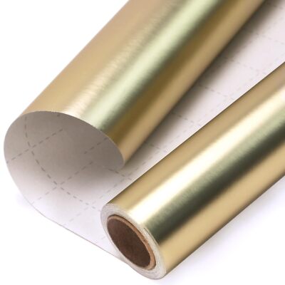 Gold Metallic Wrapping Paper Matte Gold Solid Color Paper Perfect for ...