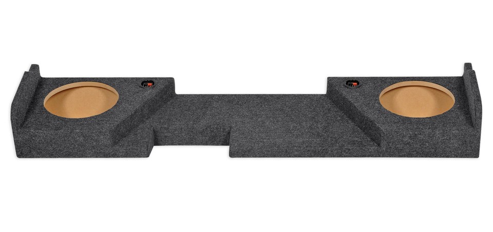 Double Cab Dual 12" Downfire Subwoofer Sub Box Enclosure For 2014-2016 ...