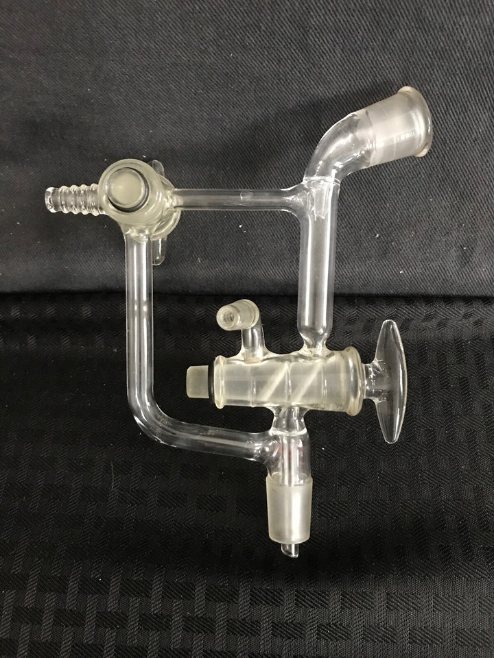 SGA Glass 19/22 Distillation Receiver w/ 2mm T-Bore And Double Oblique ...