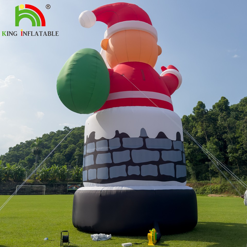 20FT 26FT 33FT Giant Inflatable Santa Claus Fit Outdoor Christmas ...