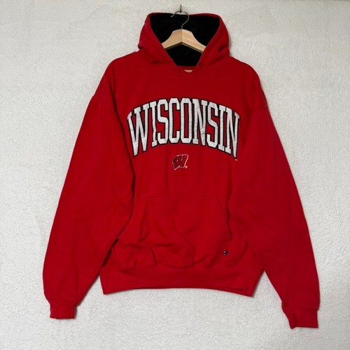 Wisconsin Badgers Hoodie XL Red J America NCAA College Sportswear ...