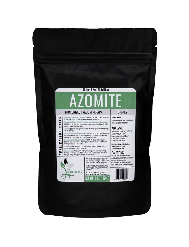 Micronized AZOMITE Powder - All Natural Trace Minerals - Soil Amendment ...
