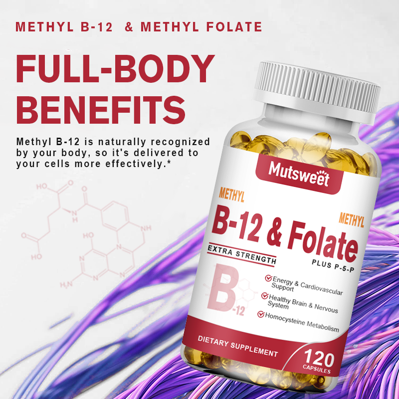 Methyl Folate Capsules, Methylated Multivitamin for Women & Men w ...