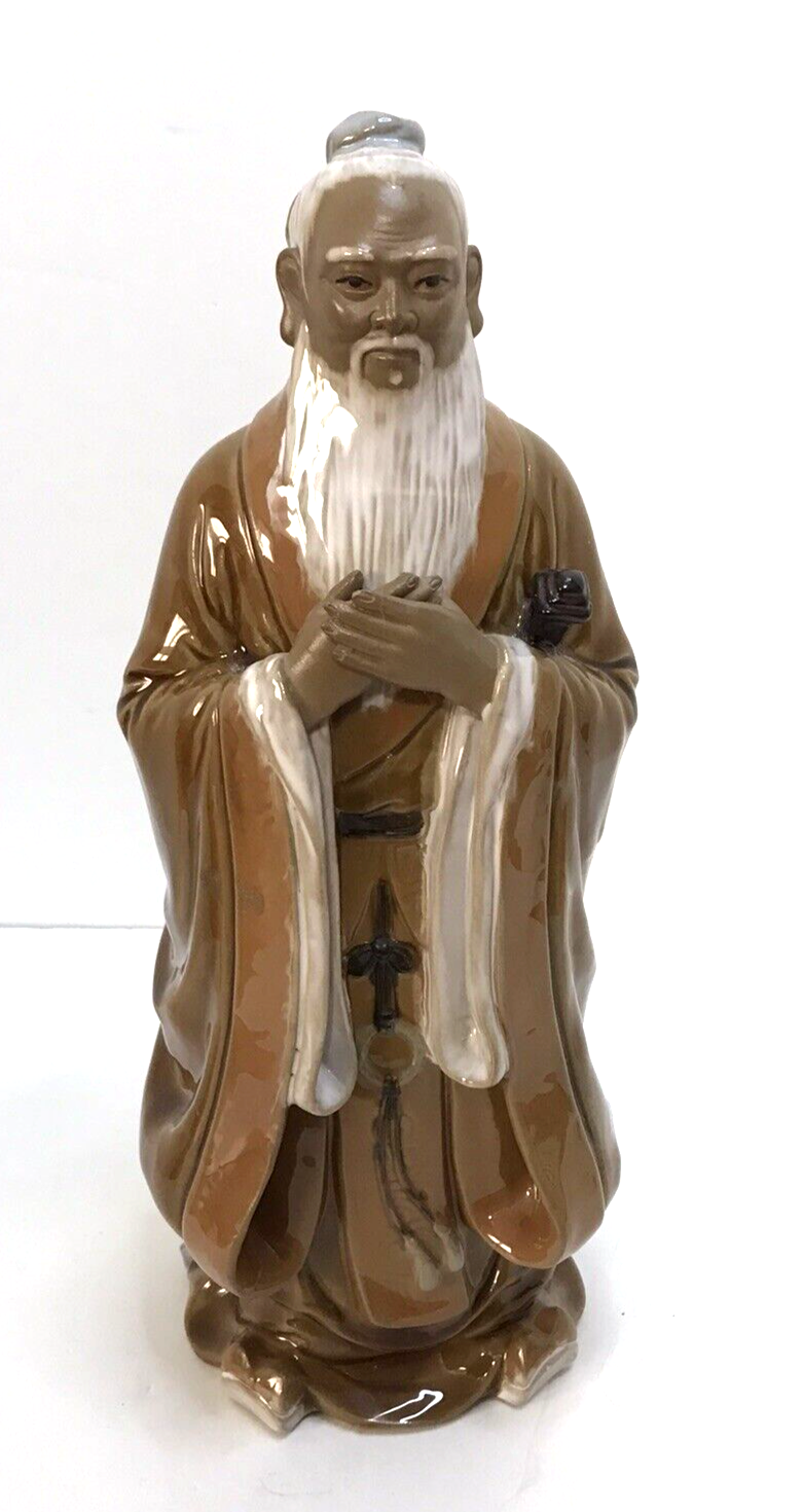 Vintage Shiwan Artistic Ceramic Factory Mud Man Chinese Wiseman ~ 12 ...