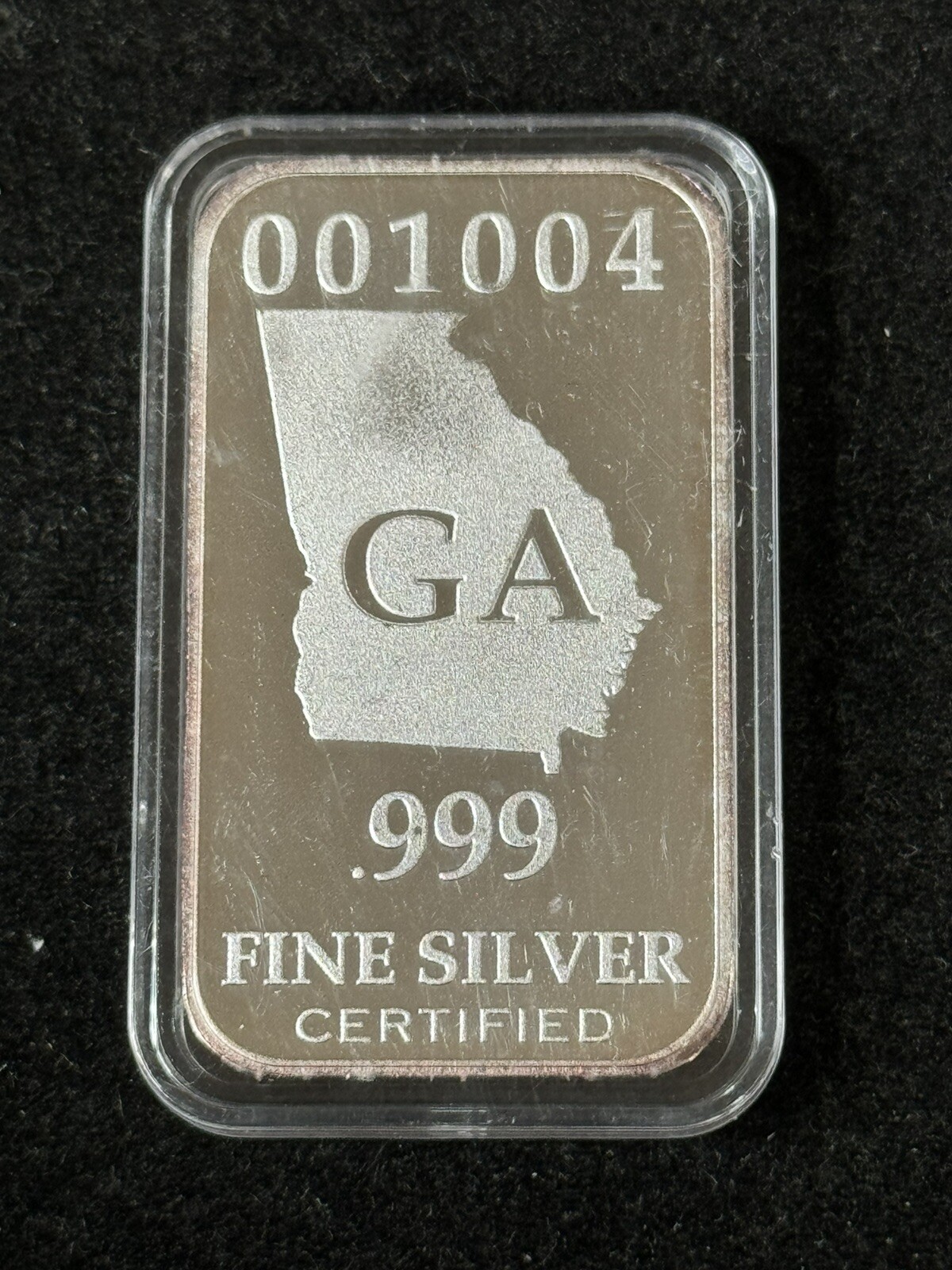 Georgia US State Silver Bar 1 oz .999 Silver Art Bar Proof 001004 | eBay