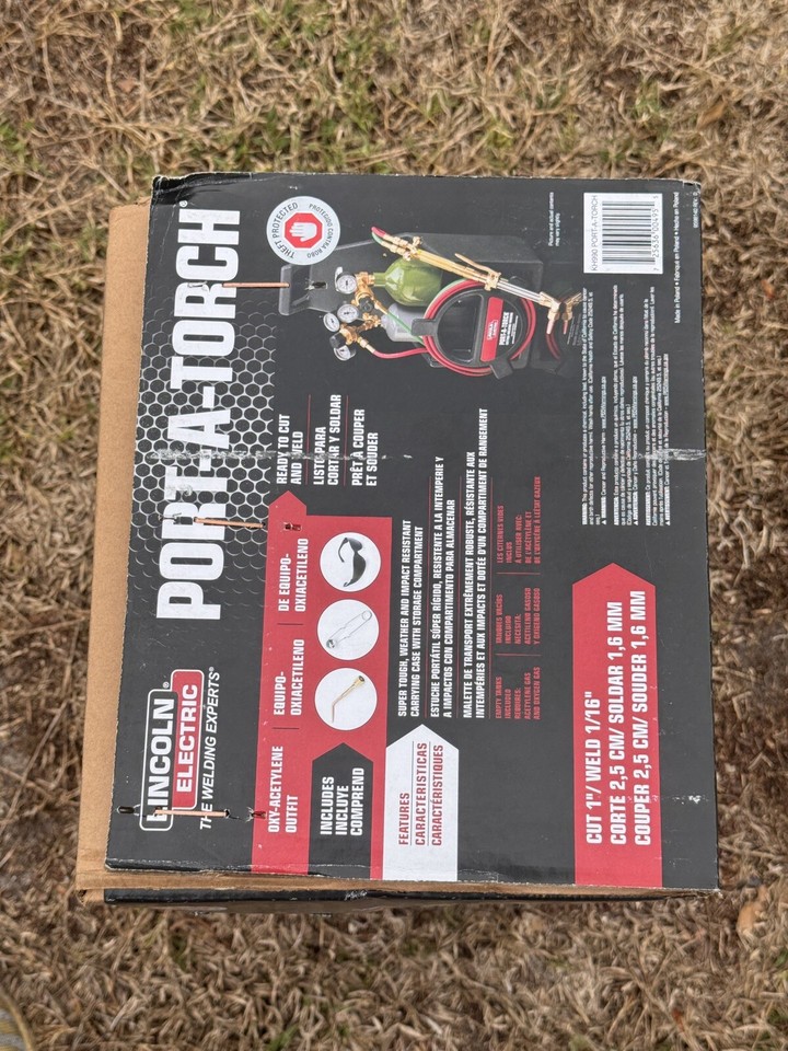 Lincoln Electric Port-A-Torch Kit with Oxygen and Acetylene Tanks KH990 ...