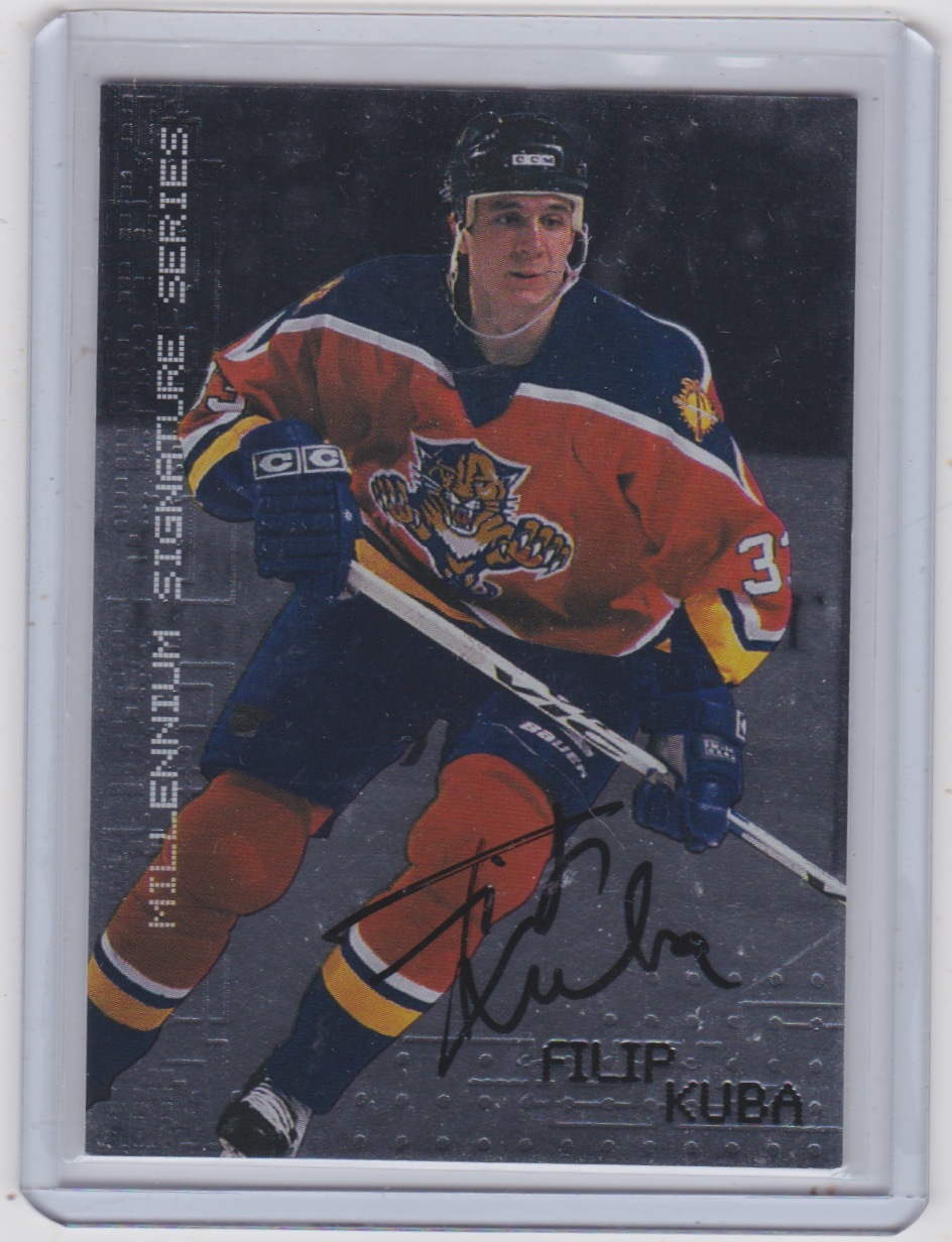 99-00 1999-00 BE A PLAYER MILLENNIUM FILIP KUBA AUTOGRAPH AUTO 109 ...