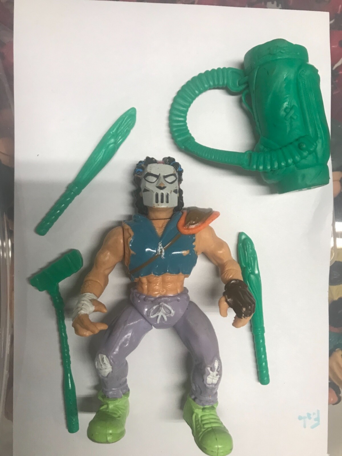 TMNT vintage Casey Jones Playmates 1990’s Neca 🐢 cOmplEte weapons 🏒 🏌️ ...