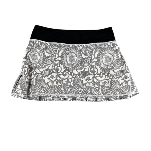 Lululemon Skirts Womens 4 Gray Run Pace Setter Skorts Ruffled Tiered ...