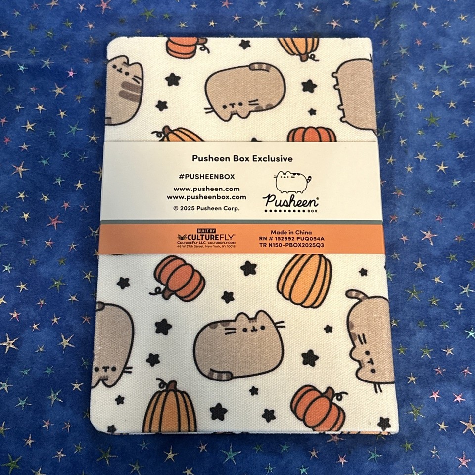 Pusheen Pumpkin Canvas Journal Subscription Box Fall 2025 | eBay