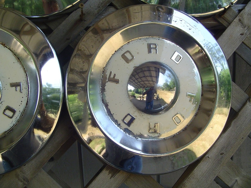 FORD 1957 1958 1959 FAIRLANE THUNDERBIRD T BIRD HUBCAPS WHEEL COVERS ...
