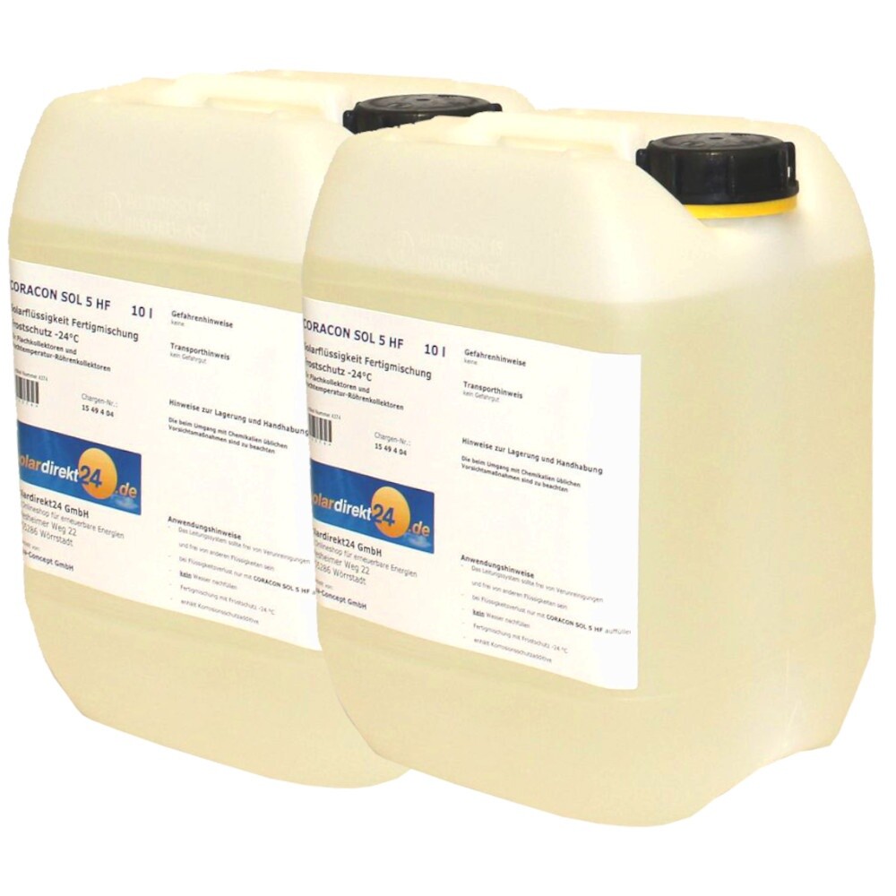 Hochtemperaturbeständige Solarflüssigkeit Coracon Sol 5HF 20 Liter ...