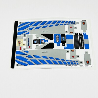 LEGO Sticker Sheet 76917 Paul Walker 2 Fast 2 Furious Nissan Skyline GT ...