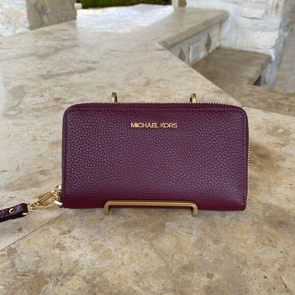 Michael Kors Signature Hamilton Lock Key Medium Satchel MK Wallet ...