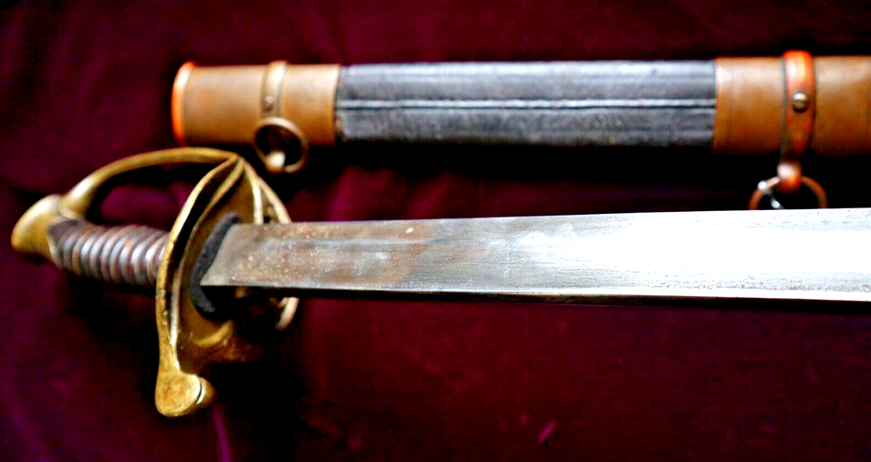 CIVIL WAR CONFEDERATE DUFILHO NEW ORLEANS LOUISIANA FOOT OFFICER SWORD ...