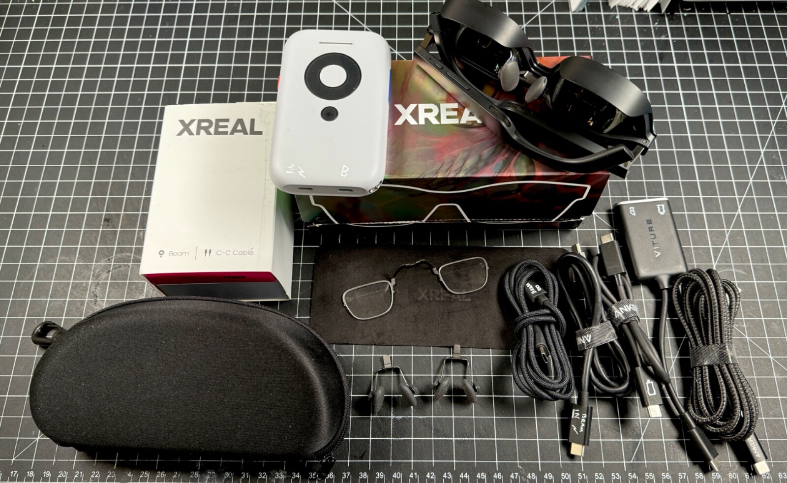 XREAL Air 2 Pro AR Glasses, Wearable Display with Beam & cables ...
