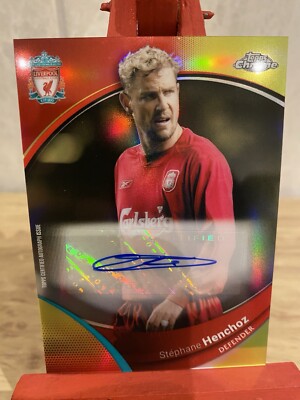 Stephane Henchoz Yellow /75 Topps Chrome Liverpool Team Set 2024 | eBay