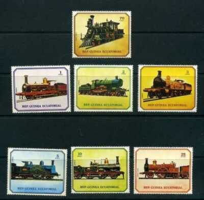 Equatorial Guinea #Mi1361-Mi1367 MNH Locomotives Trains | eBay